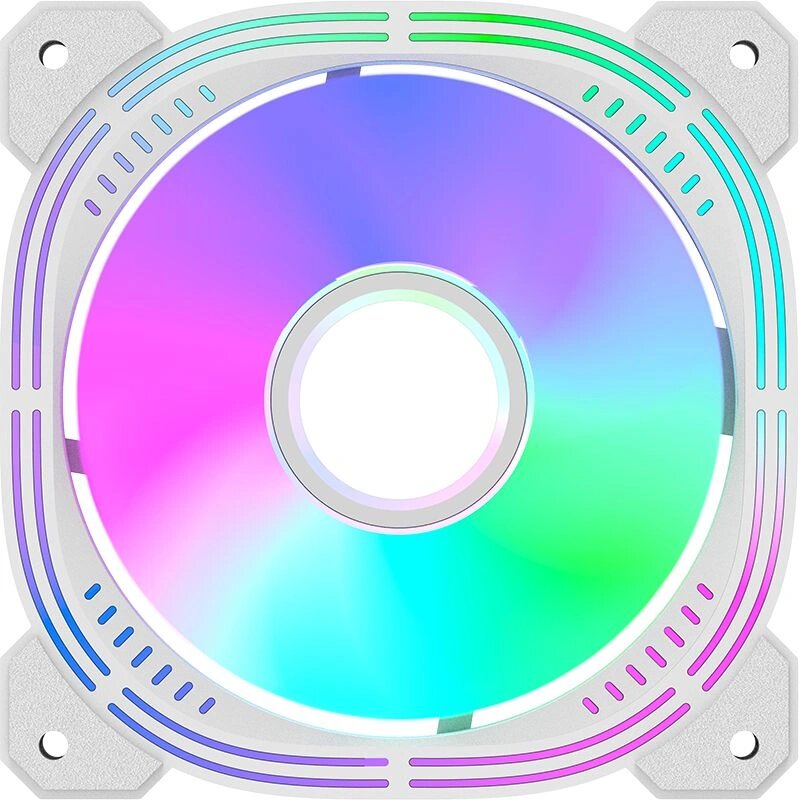 Вентилятор для корпуса Formula Nulight 12WH RGB 120х120x белый 3-pin 4-pin (Molex) 19.06дБ (NULIGHT