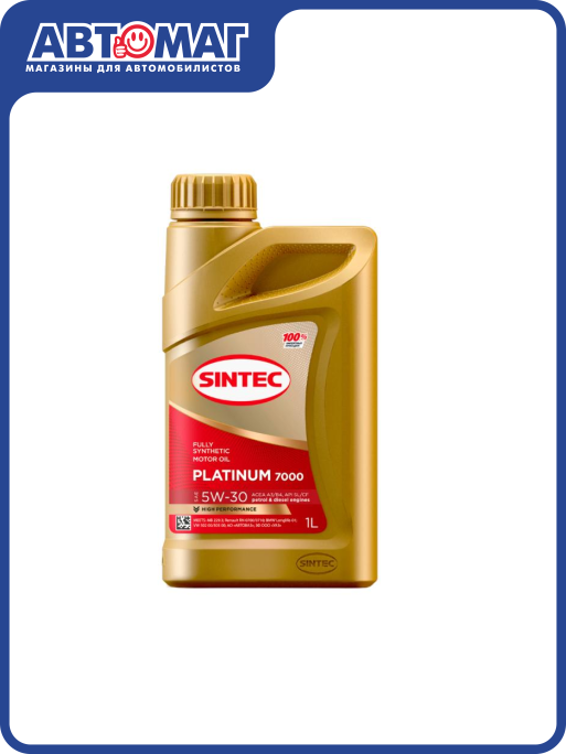 Моторное масло SINTEC Platinum 7000 A3/B4 5W-30 (1л), SIN-5W30-A3B4-1L