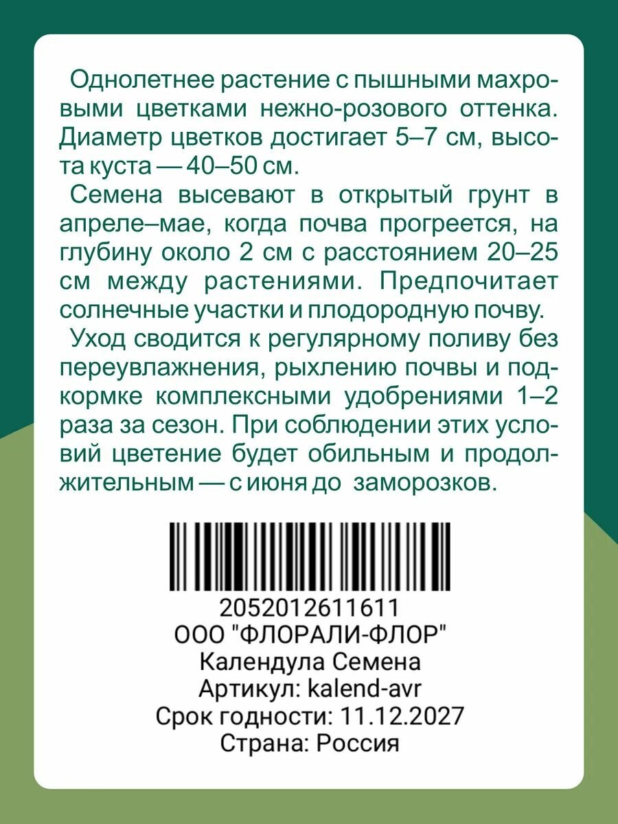 Календула Семена — фото 1