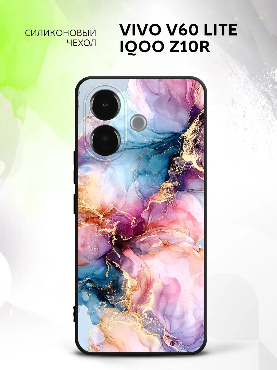 Чехол на Vivo V60 Lite / IQOO Z10R, Виво В60 Лайт/ IQOO Z10R бампер, противоударный, с картинкой узор