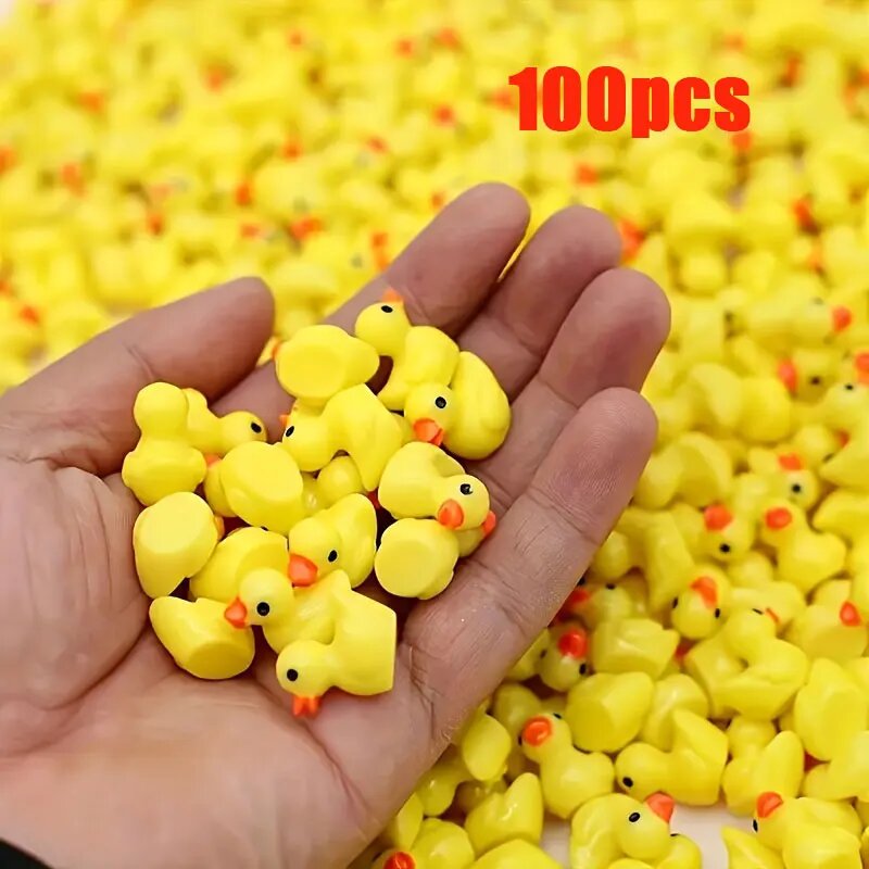 Мини уточки из смолы, 100 шт.