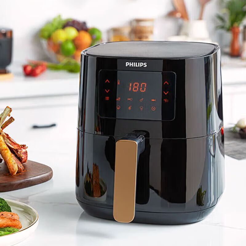 Фритюрница Philips для дома, небольшая электрическая фритюрница, полностью автоматическая, многофункциональная, объем 4.1 л, модель HD9252/81.