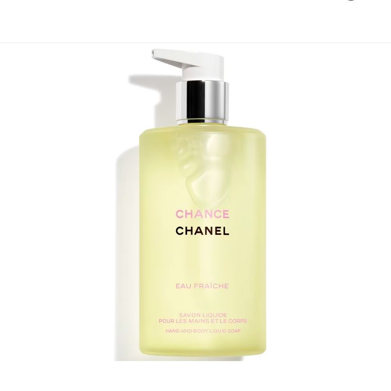 CHANEL CHANCE EAU FRA CHE Hand & Body Liquid Soap парфюмированное жидкое мыло-гель 2 в 1 с энергичным ароматом цитрона, жасмина и тикового дерева, 400 мл жидкое мыло-гель для рук и тела 2 в 1 цитрус жасмин тик 400 мл