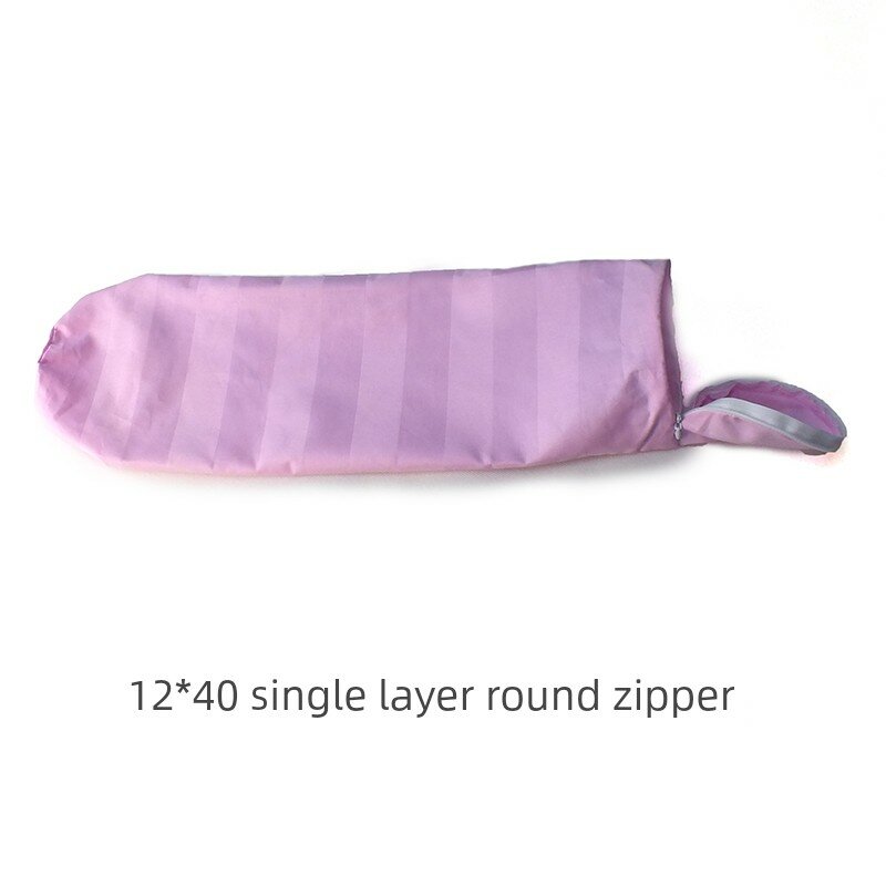 Чехол для шеи с круглой молнией, одинарный слой, розовый, 12x40см для ухода за шеей