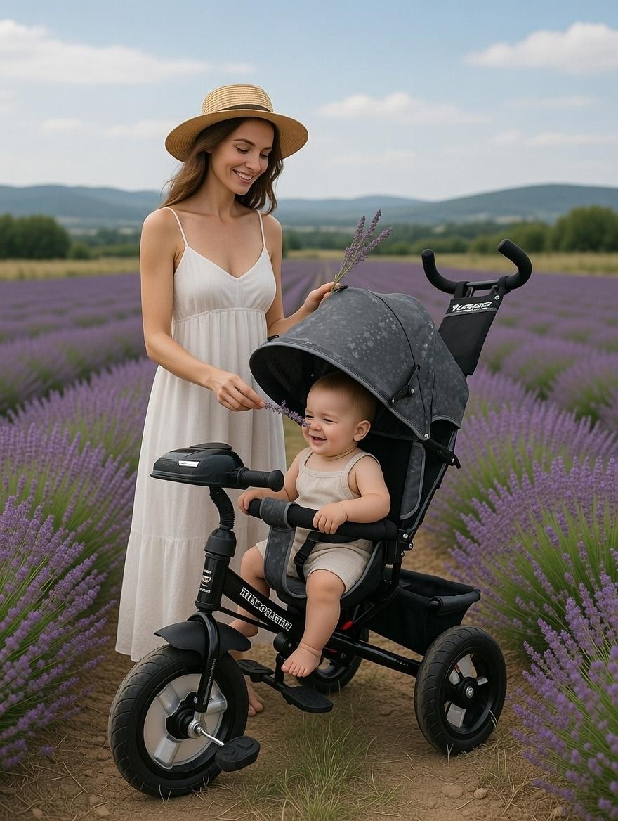 Трехколесный велосипед Sportsbaby Turbo MS-0637 IC, черный