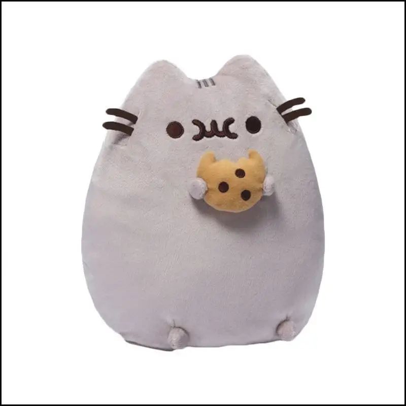Мягкая игрушка Pusheen Кот в виде пончика для детей и малышей, 18 см