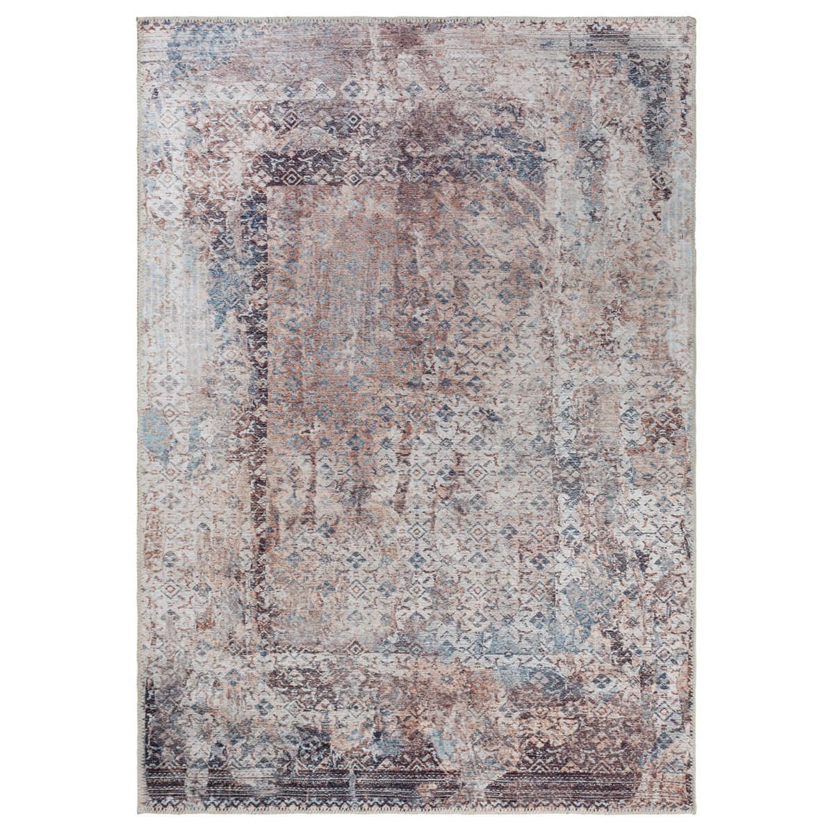 Ковер 1.2x1.7м Турецкий Samira ILONNA дизайн AB128A CREAM-L. BROWN