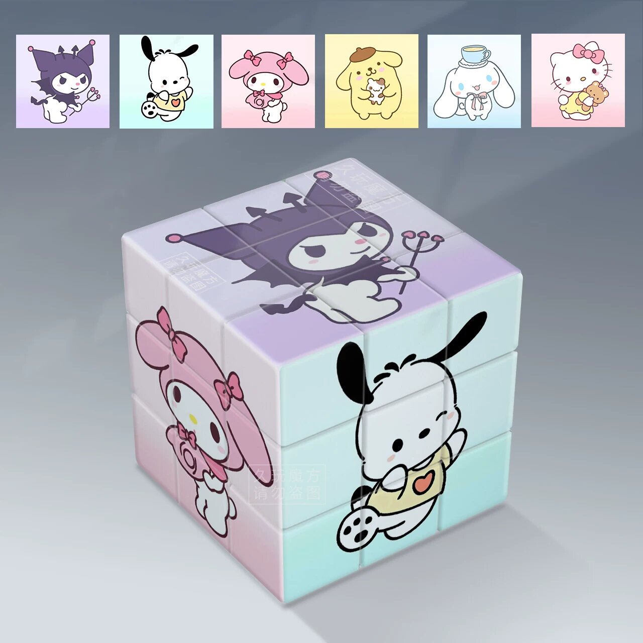 Sanrio 3x3 Пазл Куб Образовательная Игрушка для Студентов Снижение Стресса Креативный Дизайн Модель 2-06