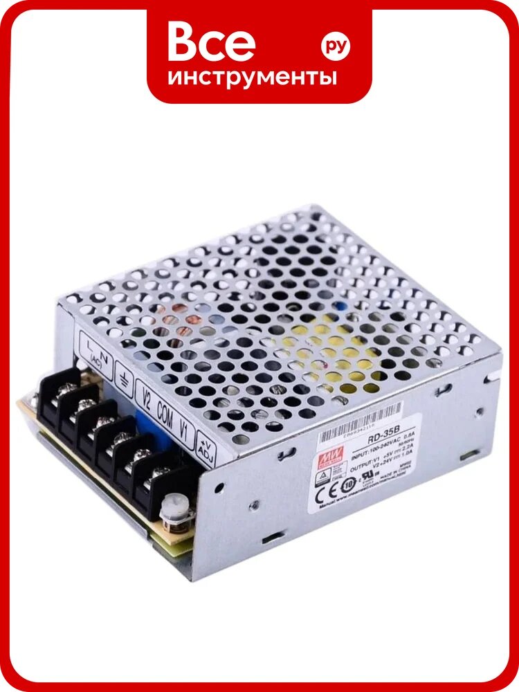 Двухканальный блок питания Mean Well RD-35B 35 Вт 5, 24 В, 63087