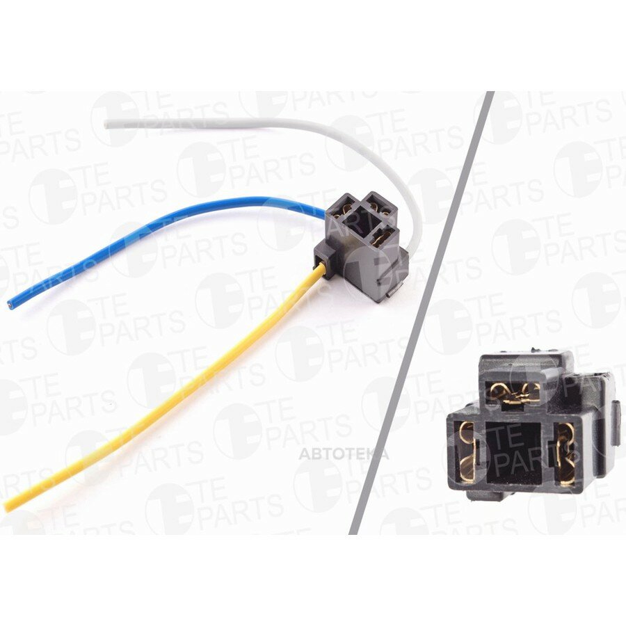Разъём лампы H4 с проводами TE PARTS 7809007 DAF IVECO RENAULT VOLVO MB MAN