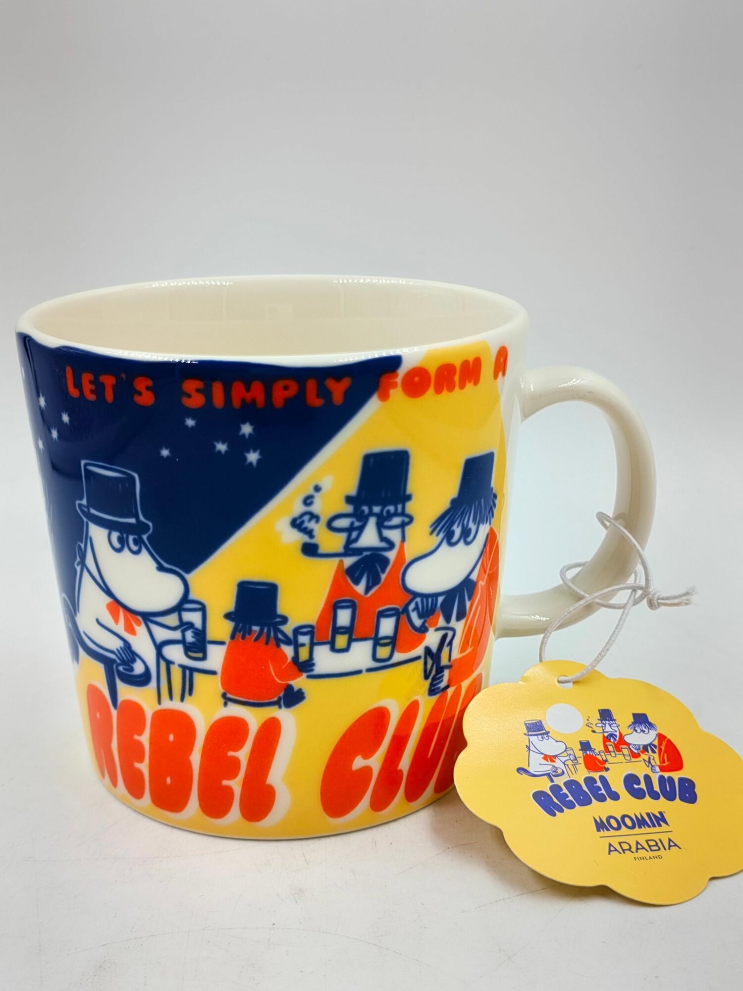 Кружка Moomin Arabia "Rebel Club", витрофарфор, 400 мл (из Финляндии)