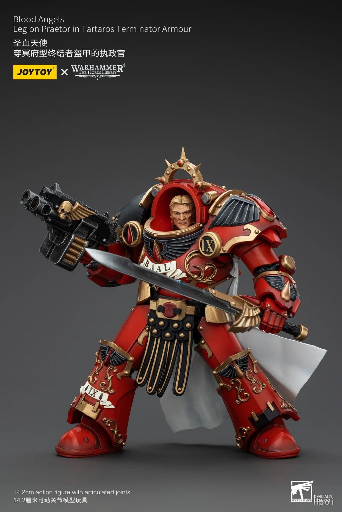 JOYTOY Warhammer 40k Blood Angels Legion Праетор с клинком Paragon в доспехах Terminator Armour