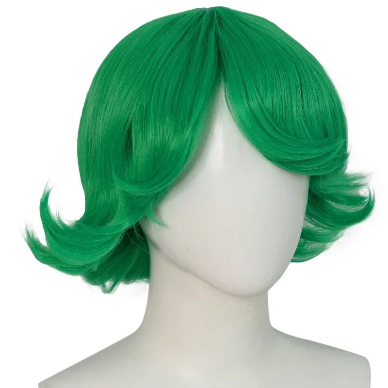 Косплей костюм Татсумаки ONE PUNCH-MAN для детей Зеленый, One Size, Wig