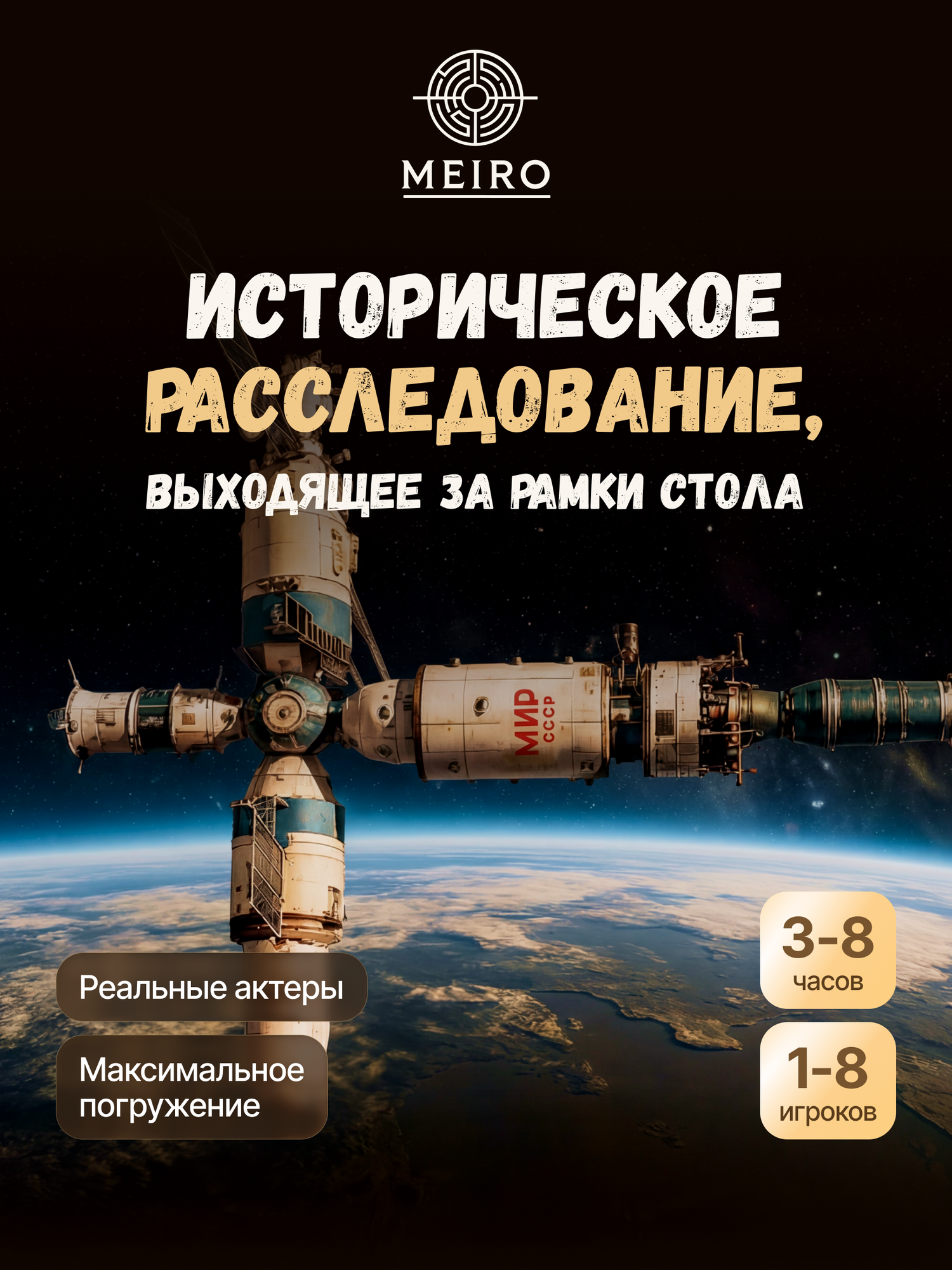 Настольная детективная историческая игра для всей семьи Meiro