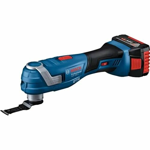 Реноватор аккумуляторный BOSCH Professional GOP 185-LI (1 x 4 Ач, ЗУ) в кейсе с набором насадок