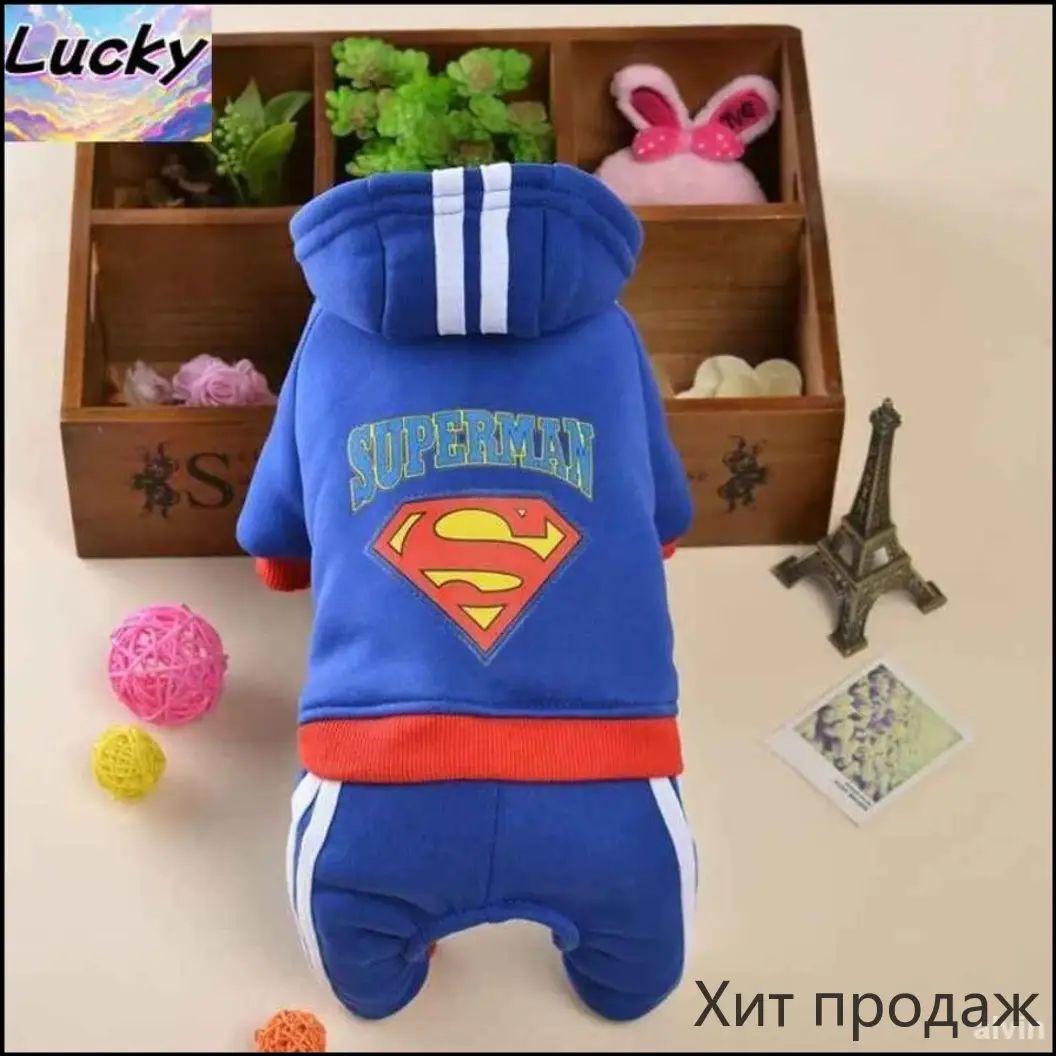 Мультяшные комбинезоны для домашних животных, Модная одежда для собак, Куртка для маленьких собак, Одежда для щенков