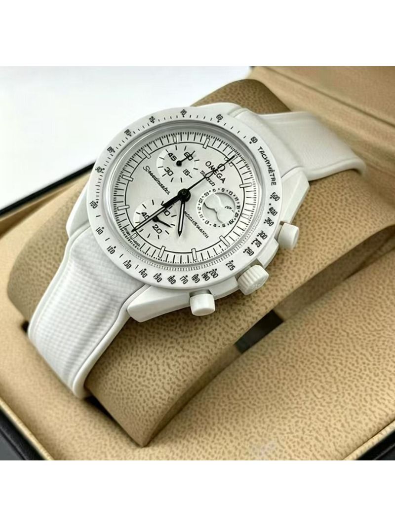 Сменный резиновый браслет для Omega Swatch Moon Swatch двухцветный спортивный ремешок ширина 20 мм
