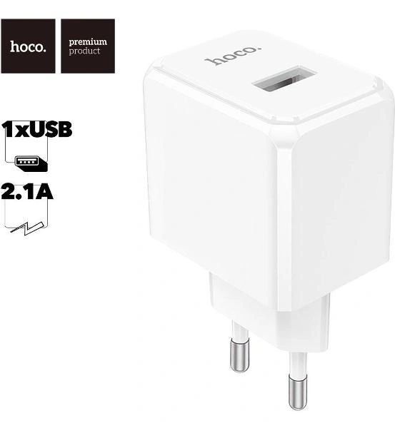 Зарядное устройство для радиотехники Hoco CS11A Ocean 1xUSB, 2.1А