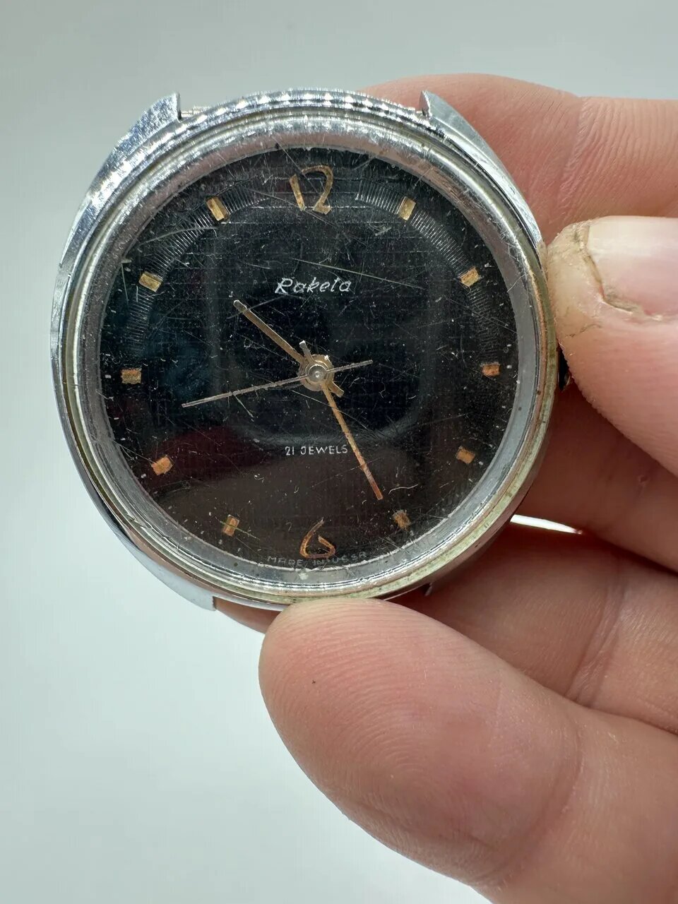 Часы наручные Ракета механика 21 камень СССР 1970 годы отличные редкие