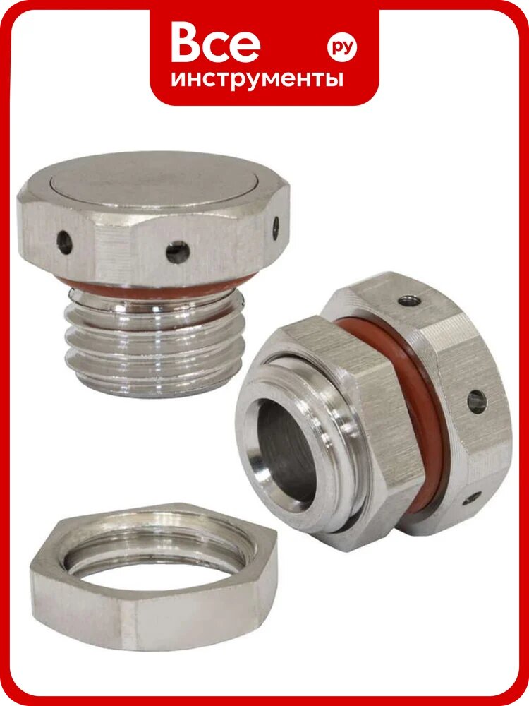 Клапан RUICHI M12X1.5 Steel/ nut 121090