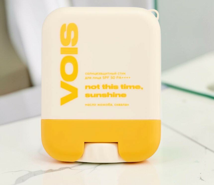 Солнцезащитный стик VOIS Not This Time, sunshine, SPF50, для лица, 20 г