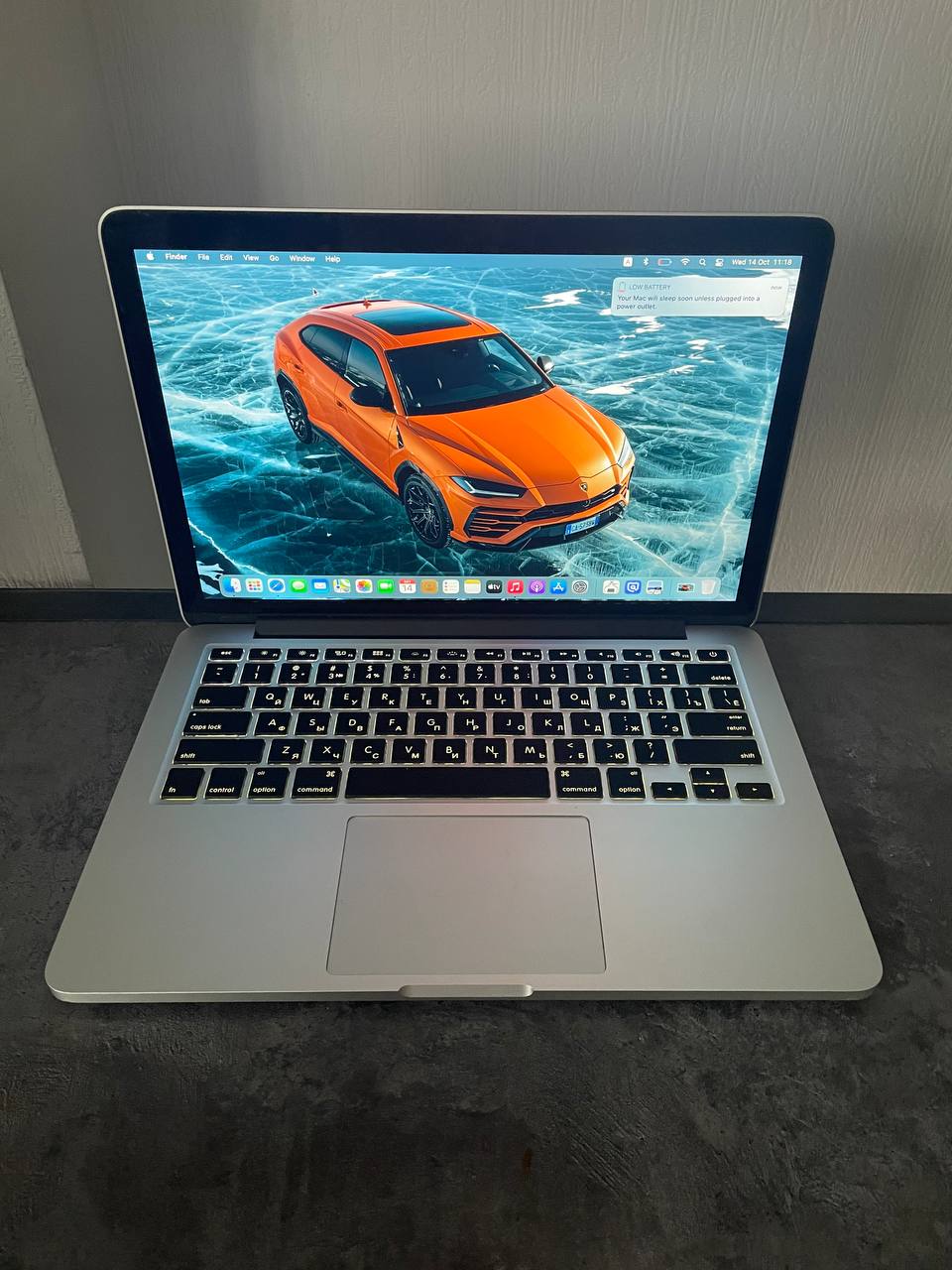 Ноутбук MacBook Pro 13 2013 2560х1600, Intel Core i5 2,4 ГГц, 4/128 ГБ, 1600 MHz DDR3, Intel Iris, MacOS, Серебристый