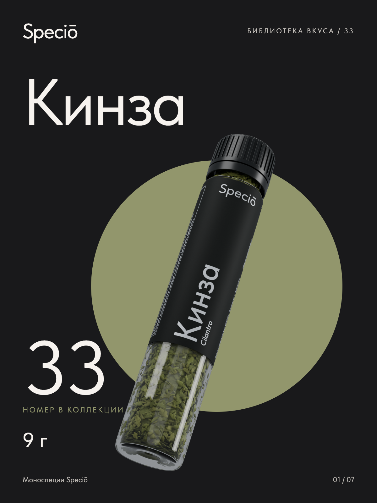 Кинза (Кориандр) зелень сушеная 9 г