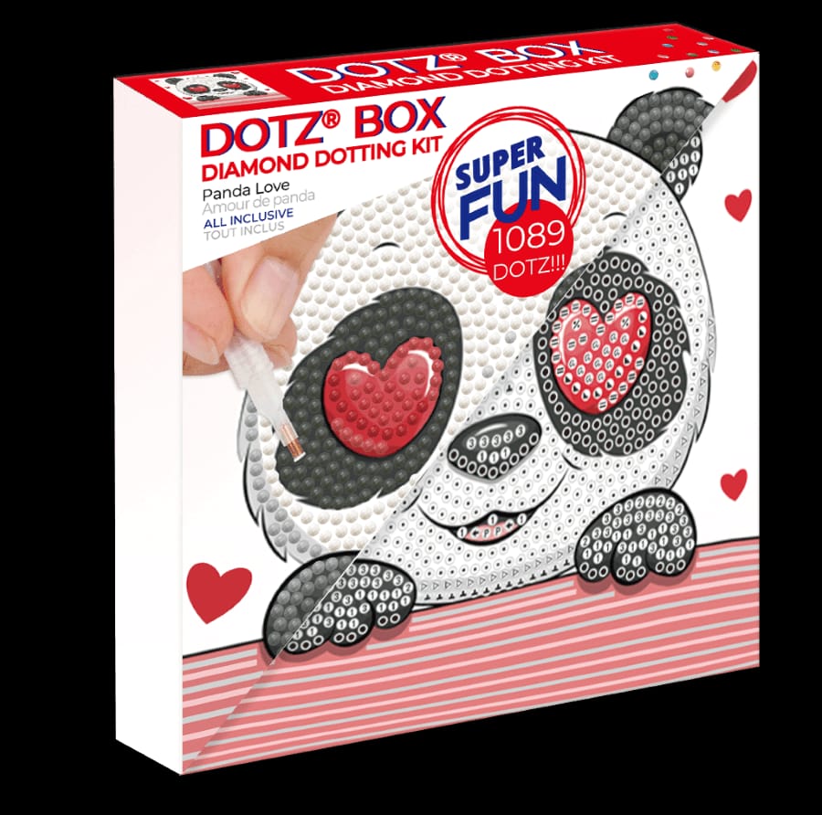 Мозаика Diamond Dotz Panda love, разноцветный, 15x15 см