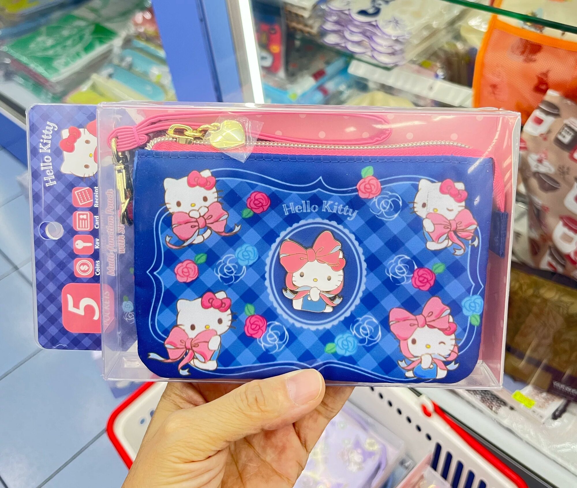 Sanrio Хелло Китти 2025 Новый Стиль 5-отсечный чехол для паспорта для документов и карт