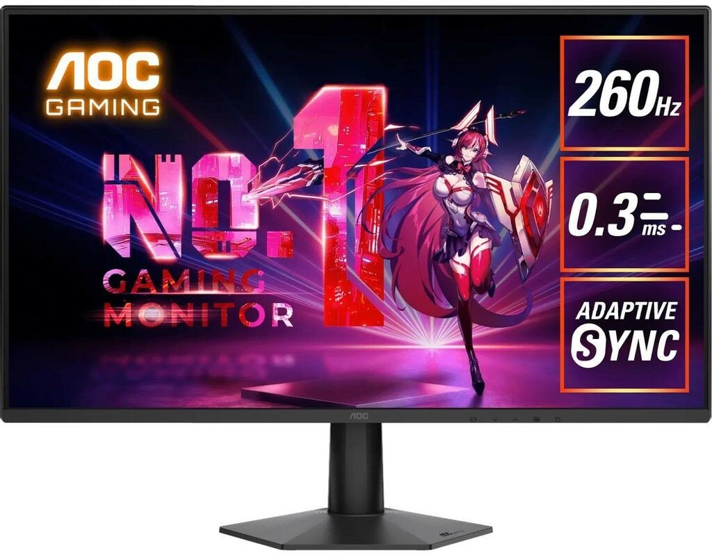 AOC 27" Монитор 27G50Z (27G50Z), IPS, 1920x1080, 260 Гц, черный