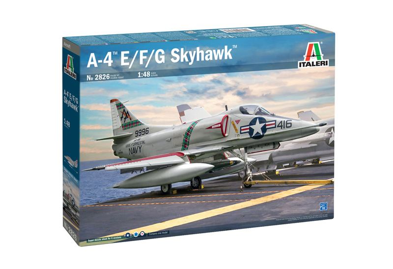 Модель самолета сборная штурмовик A-4 e/f/g skyhawk Масштаб 1/48 (26,5 см) Italeri Арт.2826ИТ