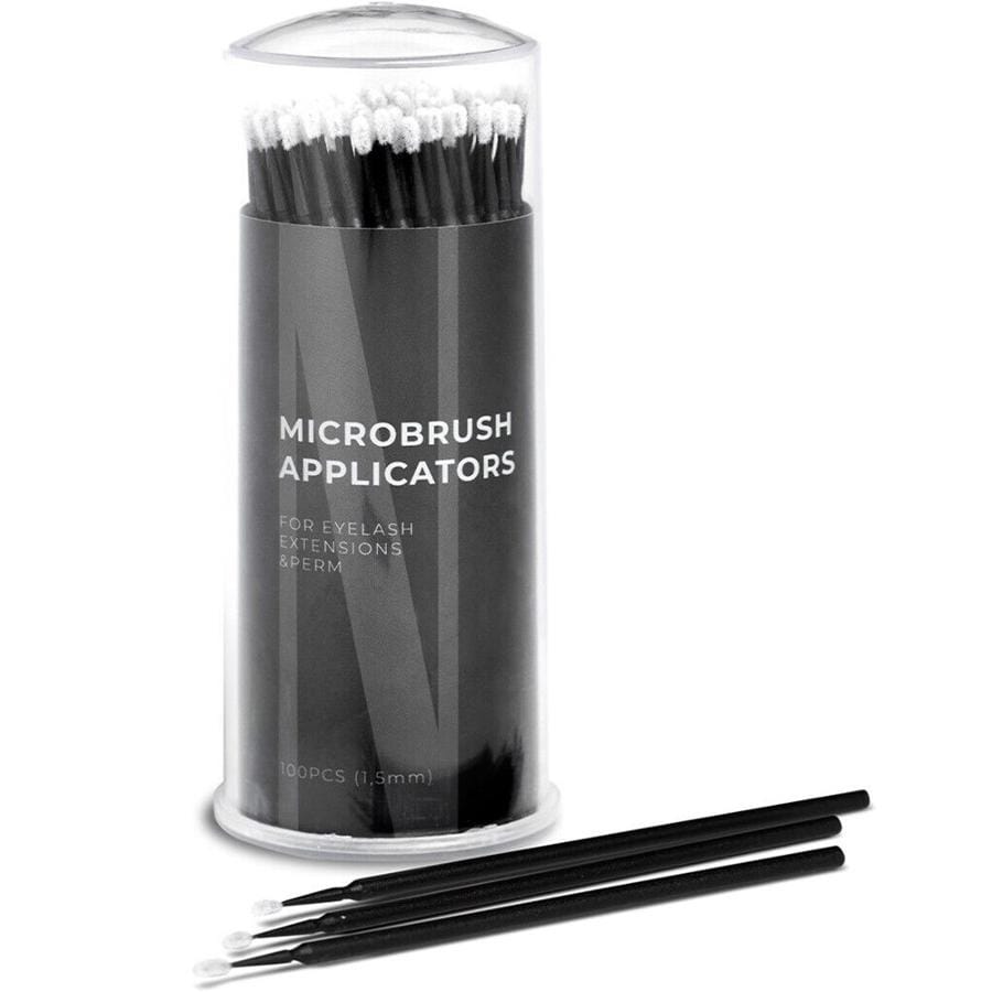 Кисть косметическая NANOLASH Microbrush Applicators, черный, 1.5 мм, 100 шт
