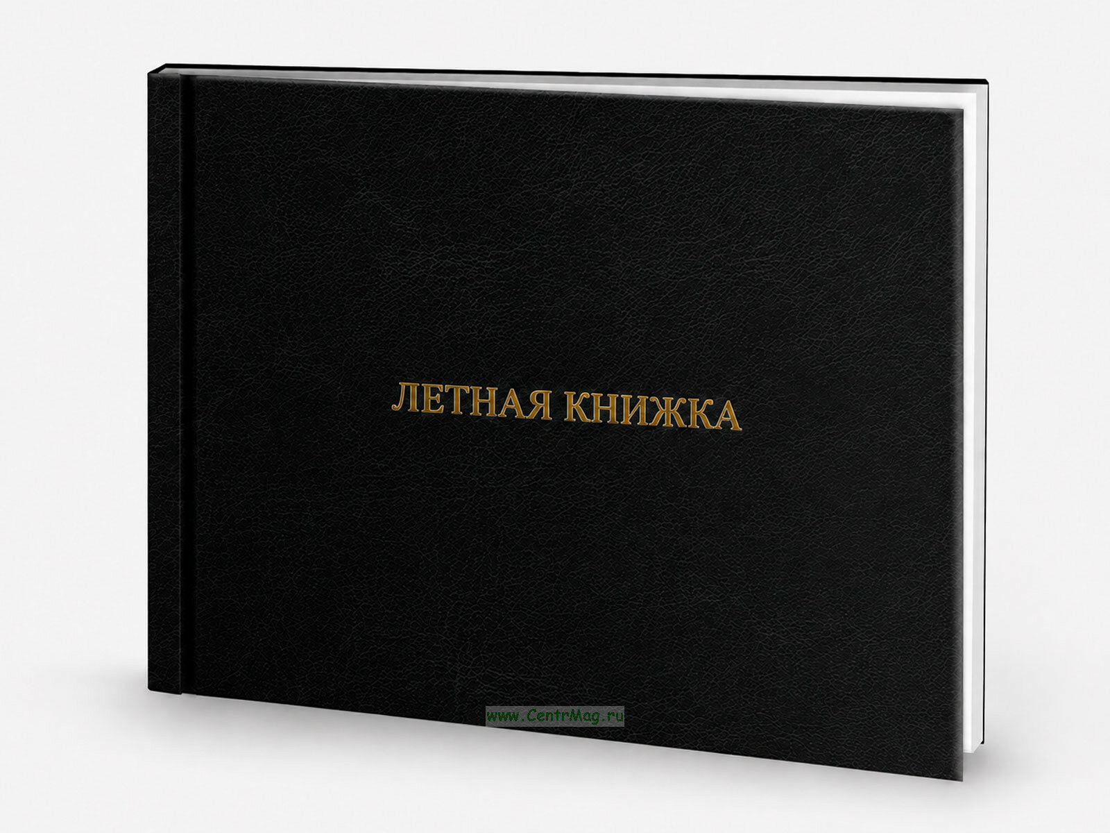 Летная книжка оператора БЛА, черный бумвинил