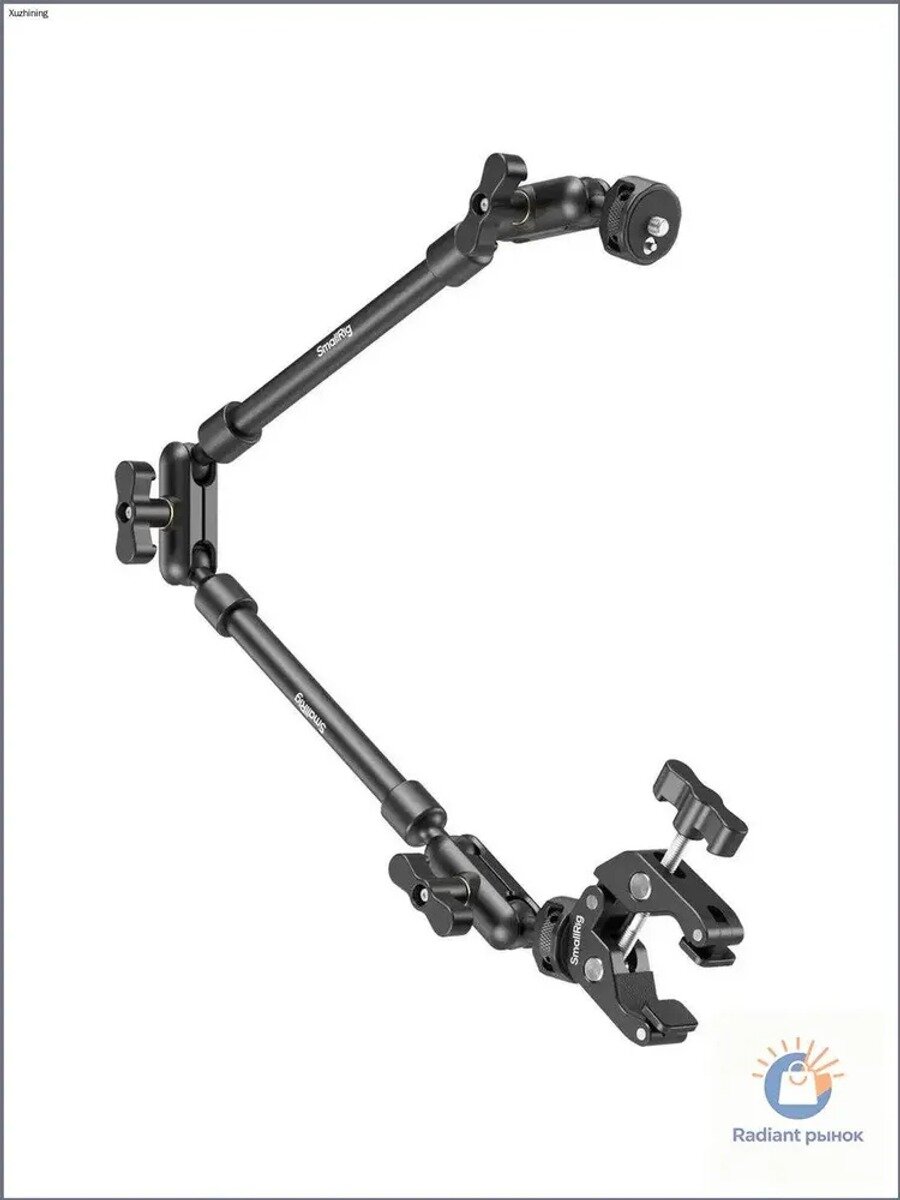 Magic Arm с крабом SmallRig 4766: держатель на струбцине для фото и видеотехники