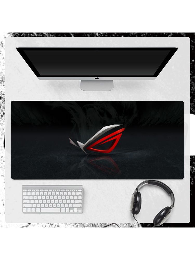 ROG Резиновый нескользящий коврик для клавиатуры и мыши Asus, ковер для рабочего стола компьютера, размер 40x90xxl