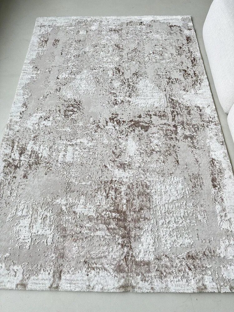 Ковер LAXMI 80x100 см бежевого цвета из полипропилена для дома, Турция — фото 1