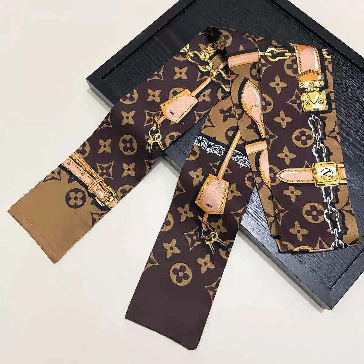 Кашне Taobao LV шелковый шарф-сумка