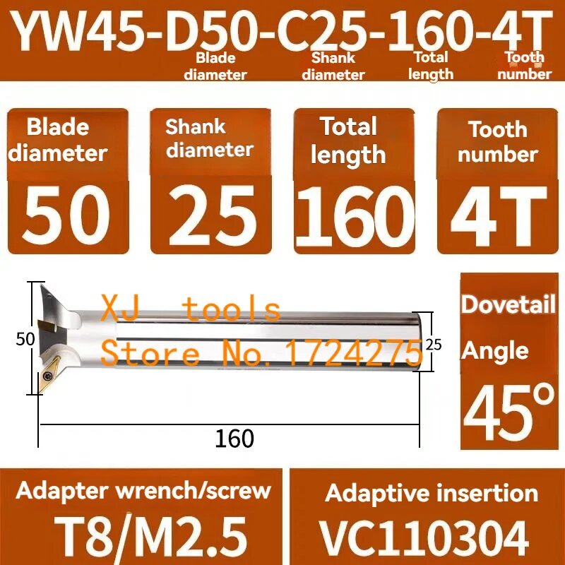 Фреза «ласточкин хвост» KAVTECNC TOOLS 25-80мм