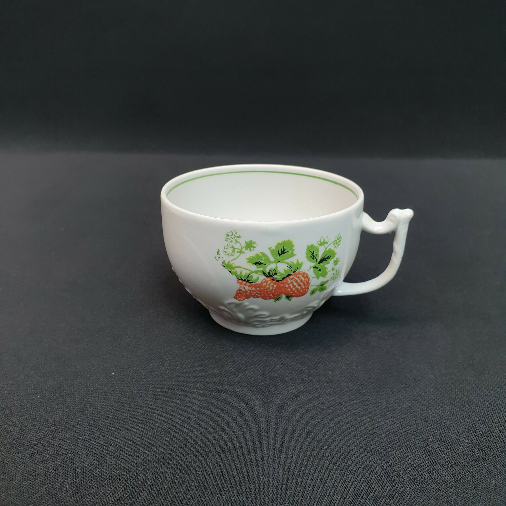 Винтажная чайная чашка кружка Вербилки, фарфор 200 мл, СССР