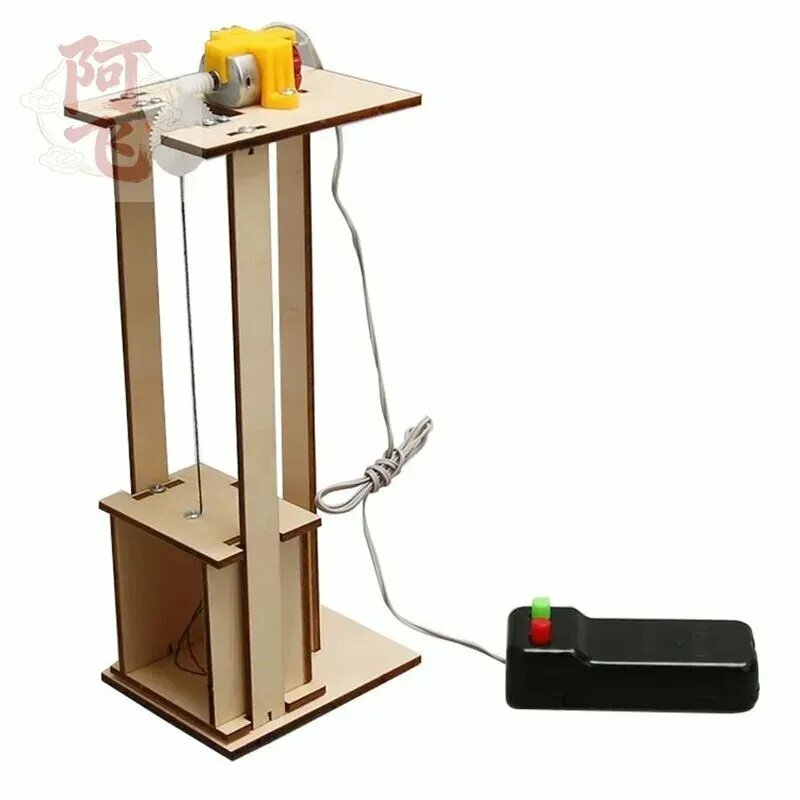 Модель лифта сделай сам , обучающая STEM, строительная игрушка, электрический лифт, наборы научных проектов, подарок для детей 7-14 лет, мальчиков и девочек