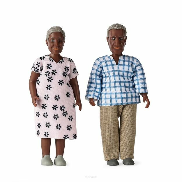 Сюжетно-ролевые игрушки Lundby - Бабушка и дедушка Билли для кукольного домика - 60-8085-00