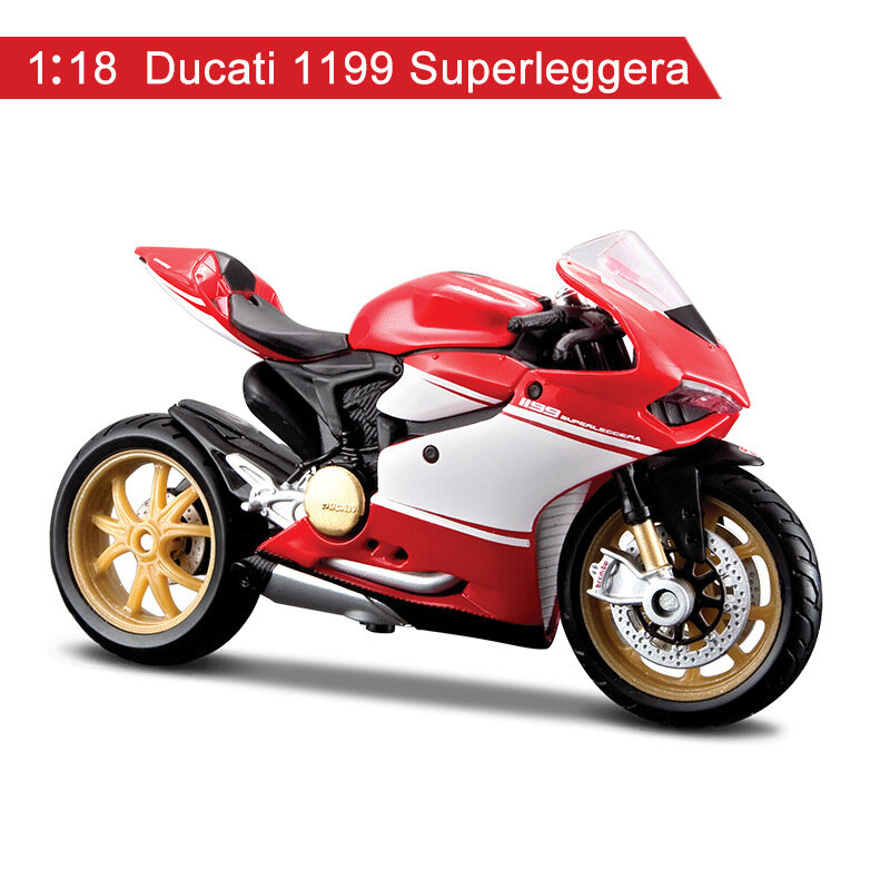 Модель мотоцикла Maisto Kawasaki Ducati Street Car, 1:18, имитация спортивного автомобиля