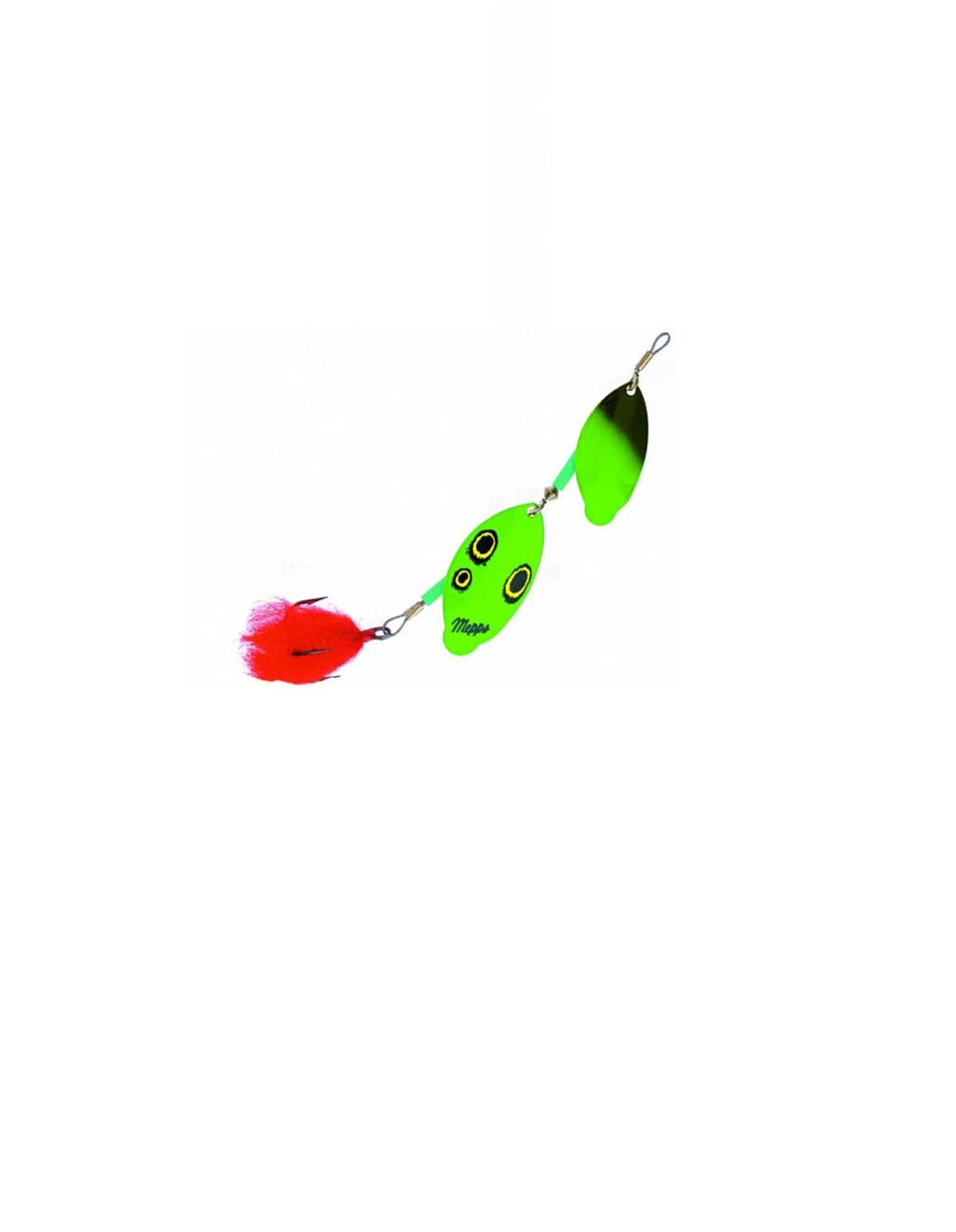 Блесна вращающаяся Mepps TANDEM PIKE, Black/Green/Gold, блистер