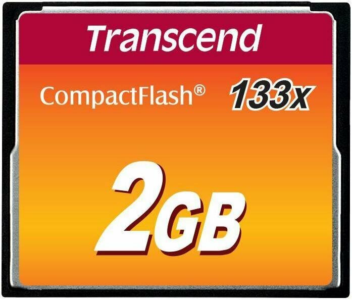 Карта памяти Compact Flash 2GB Transcend 133x TS2GCF133 20 МБ/с