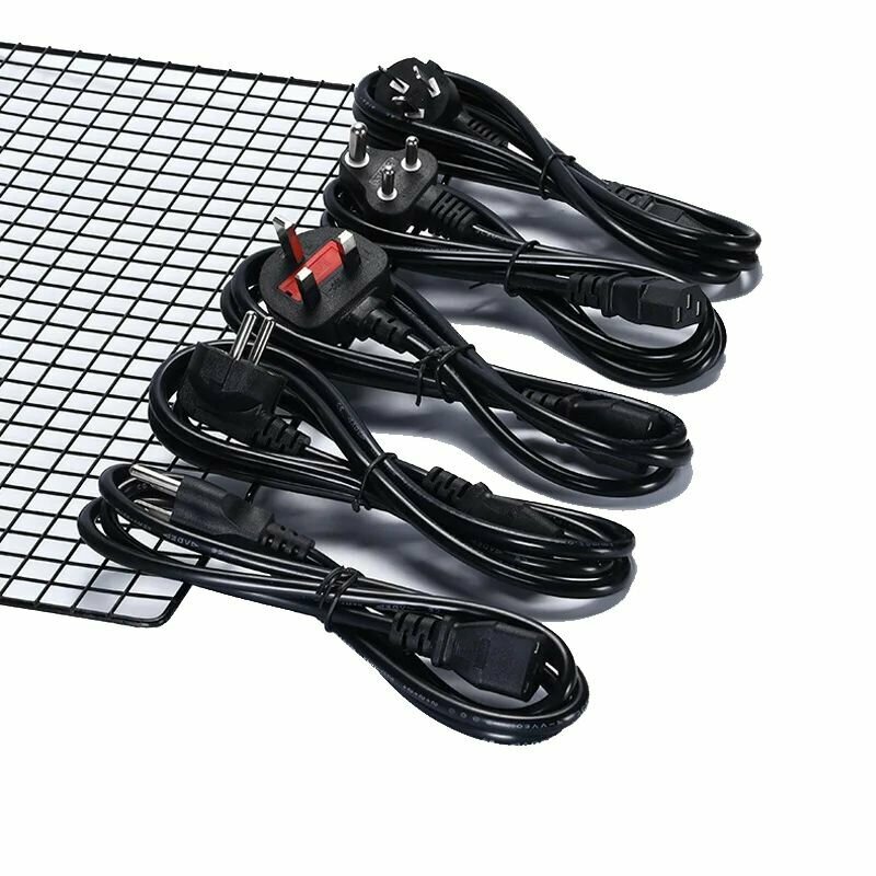 Кабель питания AC85V-265V 10A 1,5M/3M 3PIN EU, вилка США, Великобритания, Австралия, удлинительный кабель IEC C13 C13 - C14 для настольного ПК и монитора Dell