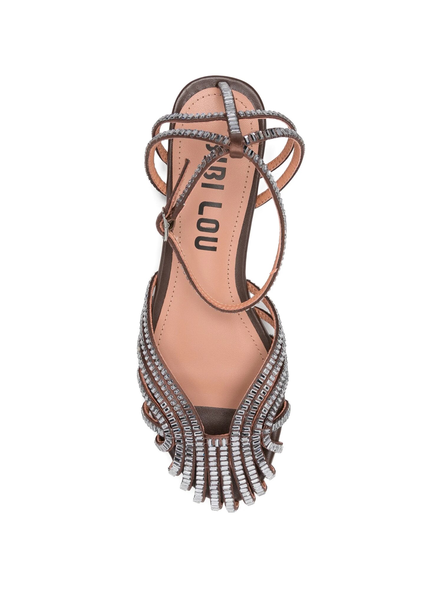 Босоножки Bibi Lou Embellished strap sandals, размер 37, Silver — фото 1