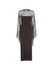 Платье Alberta Ferretti Overlay maxi dress, размер 42, brown