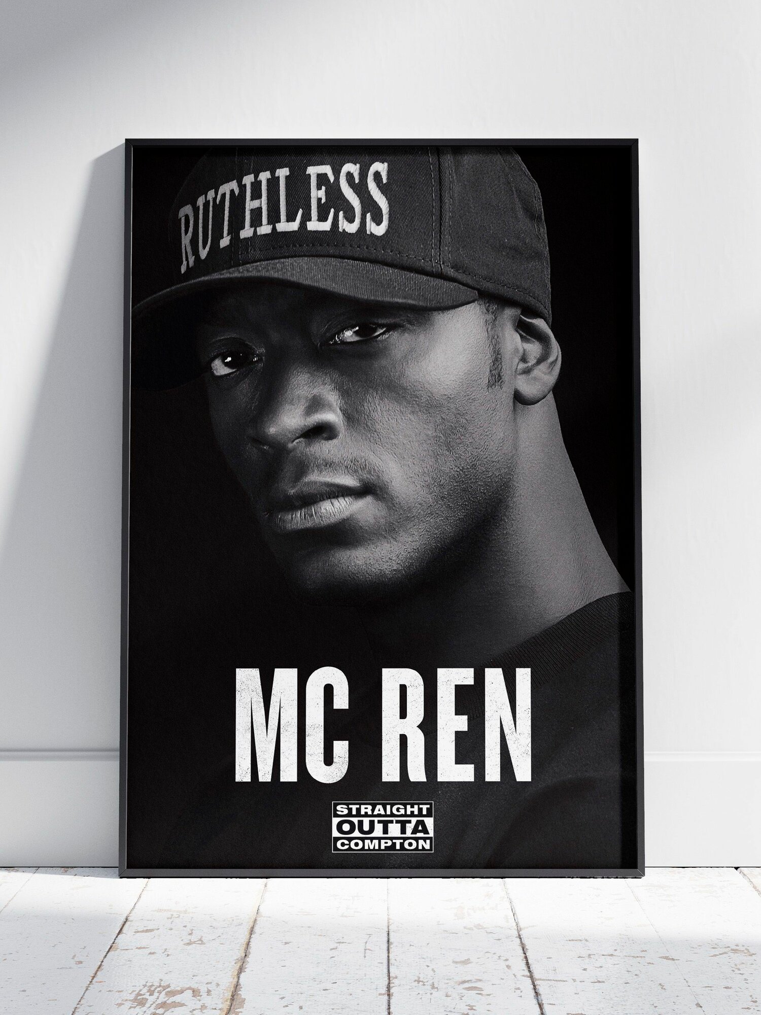 Плакат на стену для интерьера NWA (Мс Рен - Mc Ren 3) - Постер по музыке и артисту формата A4 (21x30 см)