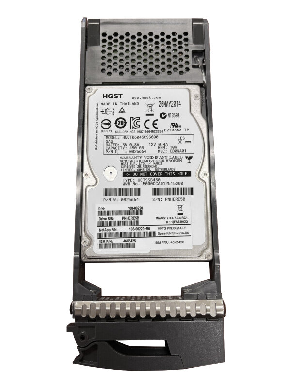 Жесткий диск Network Appliance X421A-R6 450Gb SAS 2,5" HDD