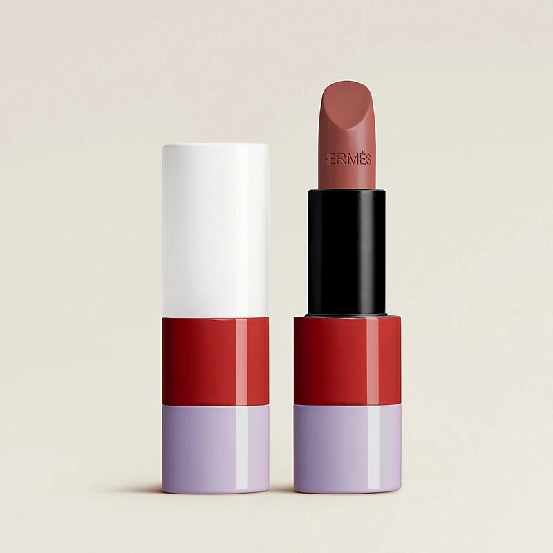 Помада HERMÈS Rouge Hermès Satin 3.5 г | лимитированная SS"26| Сатиновый шёлковый финиш | Тон 28 – Brun Sunset
